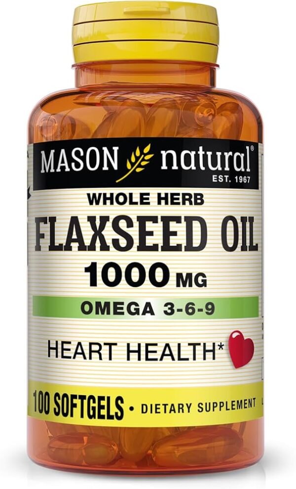 FLAXSEED OIL 1000MG OMEGA 3-6-9 SOFTGELS - ParaElitFit - Nutrition ...